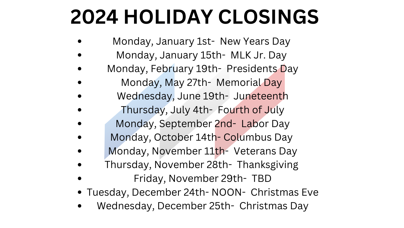 Millennial Bank Resources Holiday Closings Millennial Bank Resources Holiday Closings